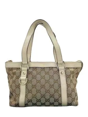 Gucci Gg Canvas Handbag - Neutrals
