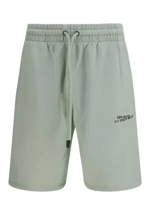 Off-White Type Machine Arrow Skate Sweat Shorts - Green