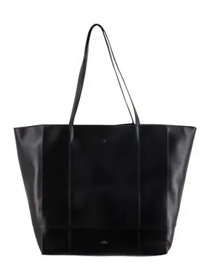 TOTEME Leather Shoulder Bag - Black