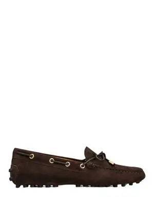 TOD'S Suede Gommino Driving Moccasins - Brown