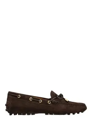 TOD'S Suede Gommino Driving Moccasins - Brown