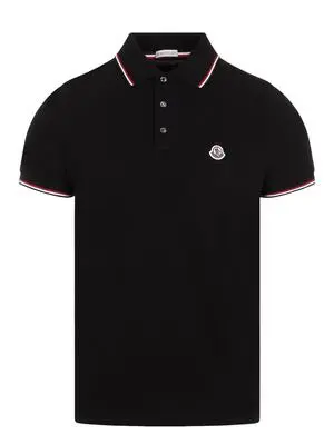 Moncler Ss Polo T-shirt - Black