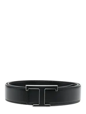 TOD'S Reversible Leather Belt - Black