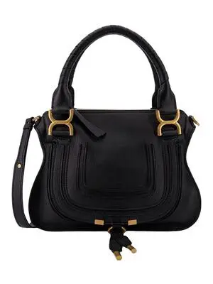Chloé Marcie Small Leather Crossbody Bag - Black