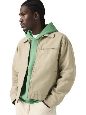 LEVI'S Garage Jacket With Zip-up Front And Classic Collar - True Chino