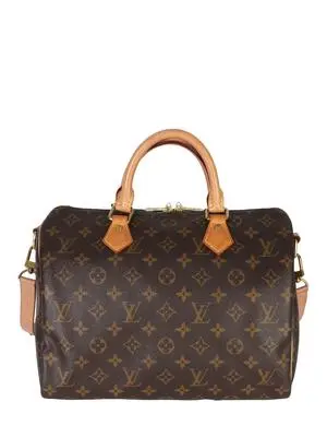 LOUIS VUITTON Louis Vuitton Monogram Canvas Speedy Bandouliere 30 Shoulder Bag Brown