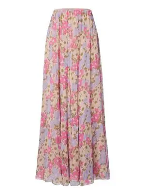 Valentino Garavani Floral Silk Crêpe De Chine Maxi Skirt - Multicoloured
