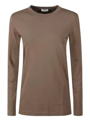 Brunello Cucinelli Long Sleeve T-shirt - Brown