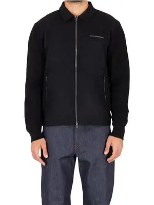 Herno Zip Cashmere Cardigan - Black