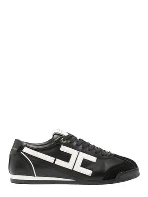 Elisabetta Franchi Low Top Lace Up Sneakers - Black