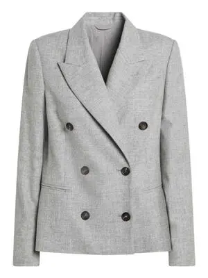Brunello Cucinelli Double-breasted Blazer - Grey