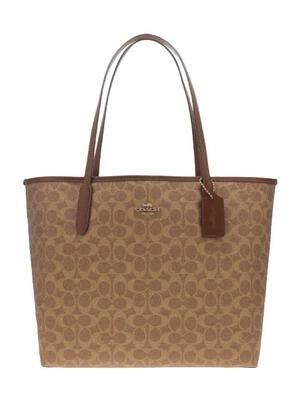 COACH Logo Pattern Tote Bag - Brown