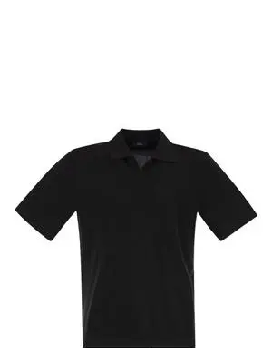 Herno Skipper Open-neck Polo Shirt - Black