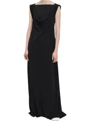 Bottega Veneta Crepe Viscose Jersey Maxi Dress - Black