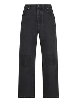 LOEWE Loewe Embroidered Wide-Leg Jeans