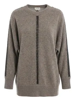 P.a.r.o.s.h Whipstitch Detail Sweater - Gray
