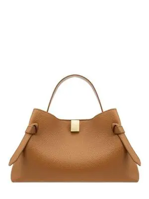 Yuzefi Gyoza Bag In Hazel Pebble Grained Leather - Brown