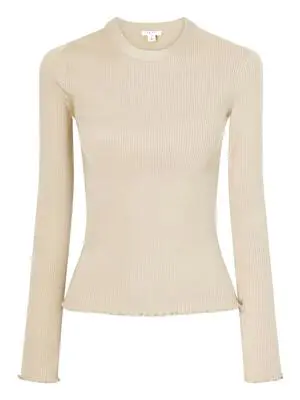 Alaïa Ribbed Knit Top - No
