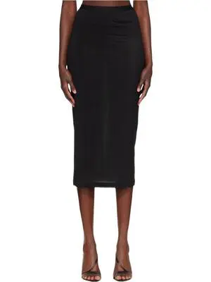 Wardrobe.NYC Stretch Jersey Skirt - Black
