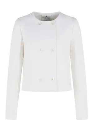 COURREGES Double-breasted Long-sleeved Jacket - White