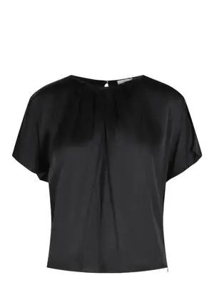 Isabel Marant Étoile Short-sleeved Top With Draped Back - Black