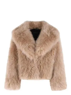 BLANCHA Cashmere And Fur Coat - Beige