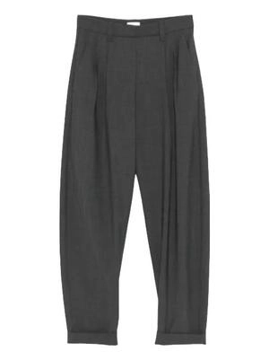 Brunello Cucinelli Pleated Cuffed Trousers - Grey