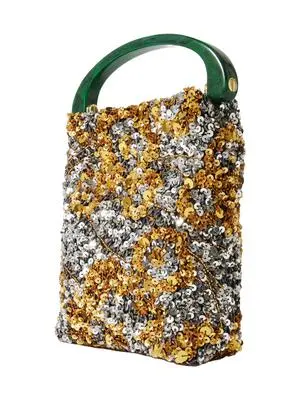 Dries Van Noten Sequin Vertical Handbag - No