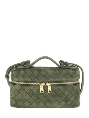 Bottega Veneta Bottega Veneta Zippered Shoulder Bag Green
