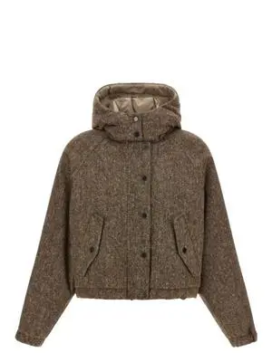 Brunello Cucinelli Cropped Hooded Down Jacket - No