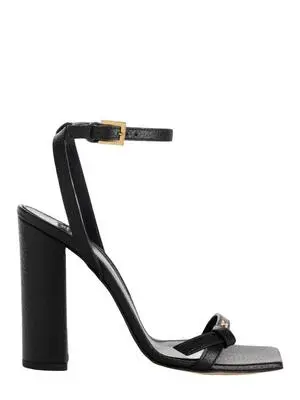 Elisabetta Franchi Square-toe High-heeled Sandals - Black