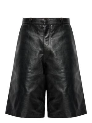 Balenciaga Leather Shorts - Black