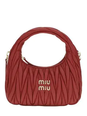 Miu Miu Zipped Shoulder Bag - Red