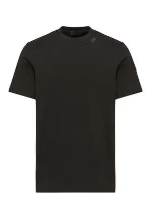 Moncler Logo-embroidered T-shirt - Black