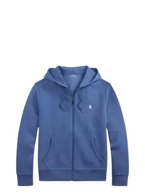 Polo Ralph Lauren Double Knit Full-zip Hooded Sweatshirt - Blue