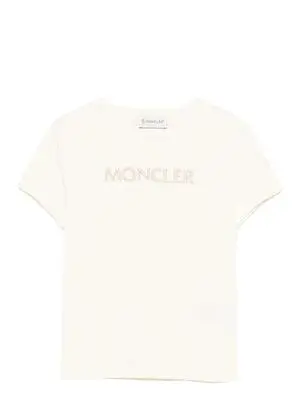 Moncler Short-sleeved Crewneck T-shirt - Beige