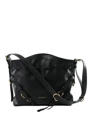Givenchy Voyou Small Leather Bucket Bag - Black