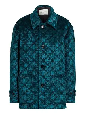 Dries Van Noten Jacquard Jacket - Teal