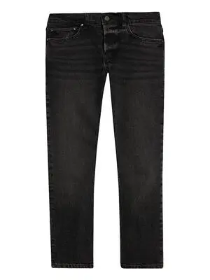 ANINE BING Nix Cropped Slim-leg Jeans - Black