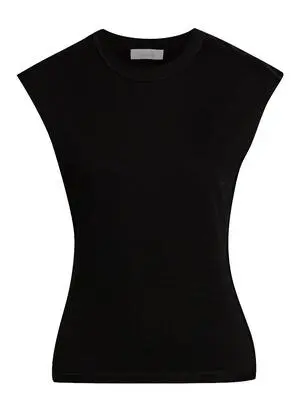 Rabanne Cotton-jersey Top - Black