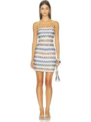 Missoni Metallic Knit Mini Dress - Multi Light Version