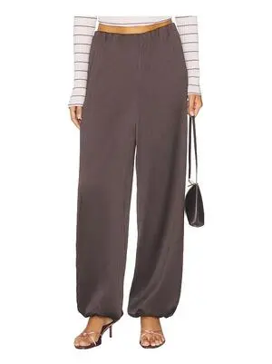 VINCE Vince Mid Waist Plisse Crinkle Pant