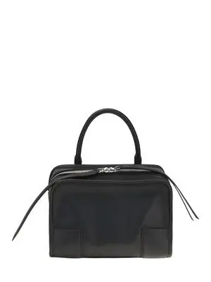 Loewe Small Amazona 180 Handbag In Calfskin - Black