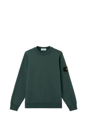 Stone Island Cotton Sweatshirt With Side Logo Patch - Multicolor