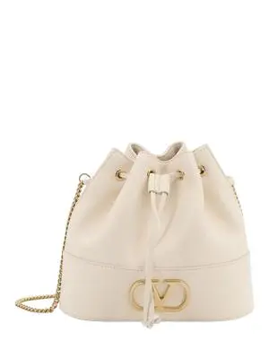 Valentino Garavani Vlogo Signature Leather Bucket Bag - Multicolor