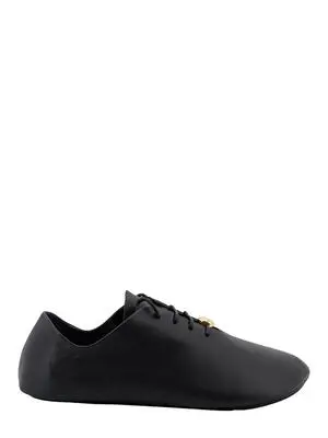 Loewe Pebble Soft Leather Lace-up Sneakers - Black