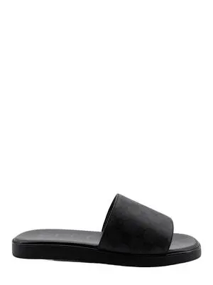 Gucci Denim Sandals With Gg Motif - Multicolor