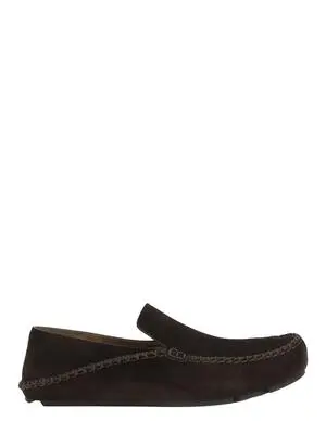 Loewe LOEWE Rambla Suede Calfskin Loafers Brown