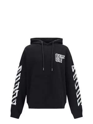 Off-White Motion Arrow Graphic Hoodie - Black