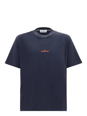 Stone Island Center Logo T-shirt - Blue